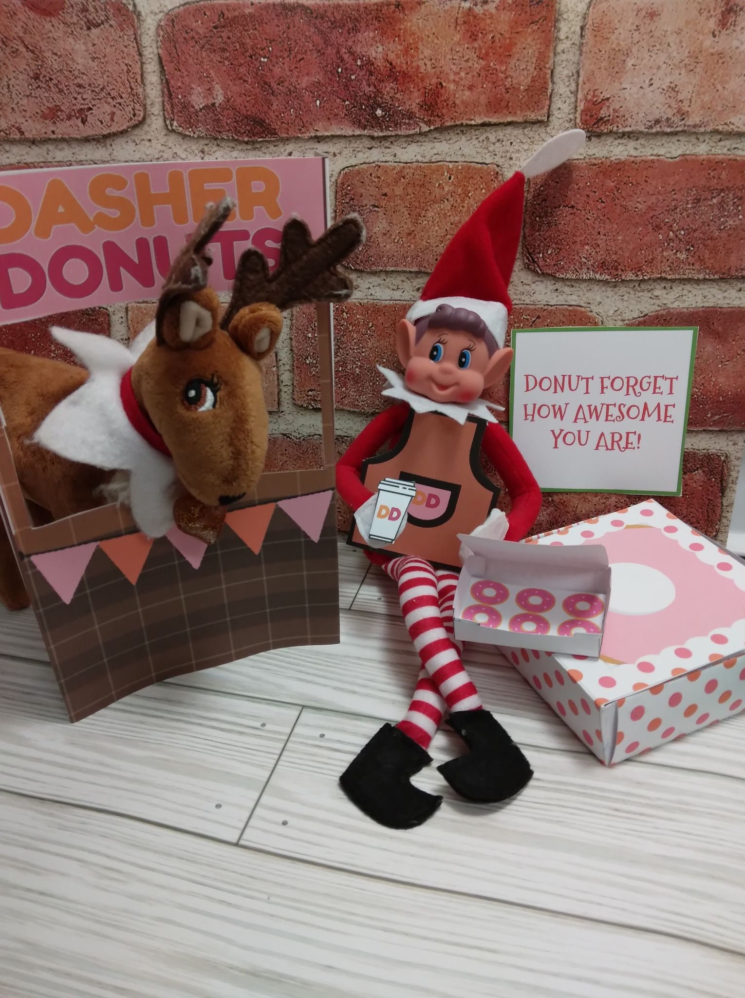 Dunkin Donuts Elf Ornament - Etsy