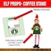 Elf Coffee Stand- Elf Props-printable Scene - Etsy