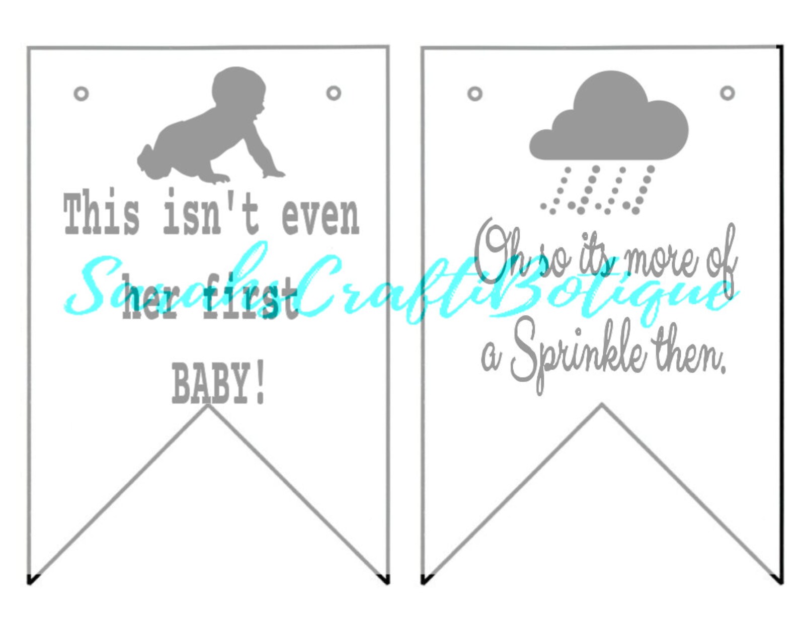 Baby Sprinkle Bunting Schitt's Creek Digital Download - Etsy