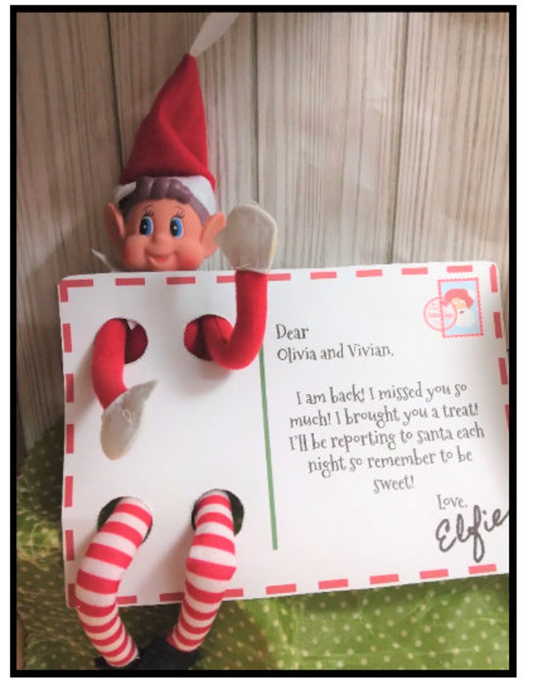 Elf Arrival Post Card- Instant Download-editable - Etsy