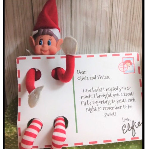 Elf Arrival Post Card Instant Download-editable - Etsy