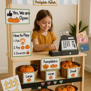 Pumpkin Patch Dramatic Play, Fall Autumn Pretend Play, Kindergarten ...