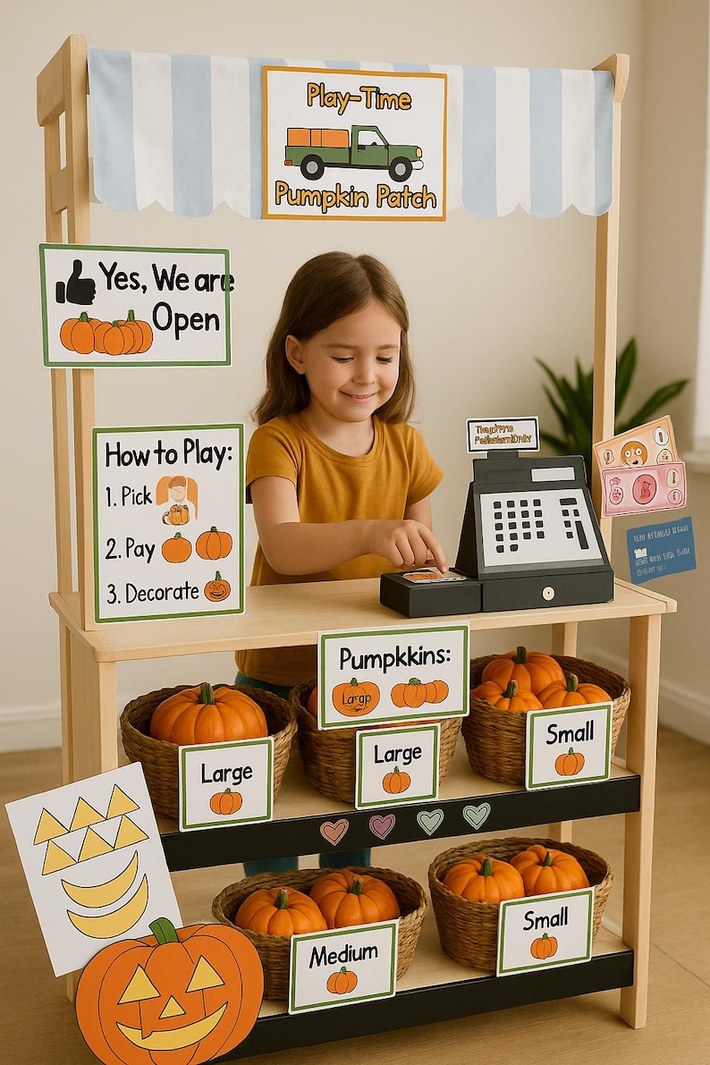 Pumpkin Patch Dramatic Play, Fall Autumn Pretend Play, Kindergarten ...