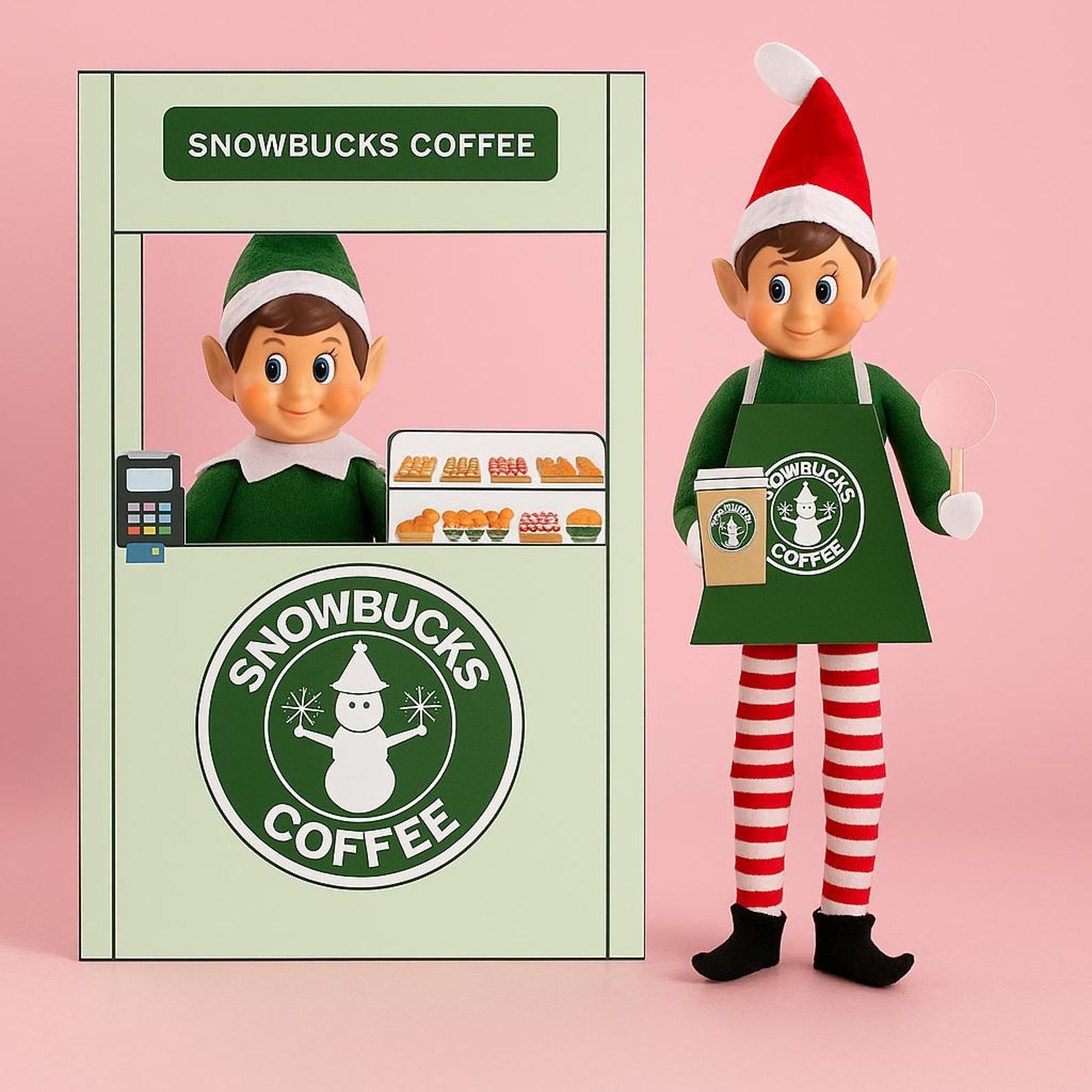 Elf Coffee Stand- Elf Props-printable Scene - Etsy
