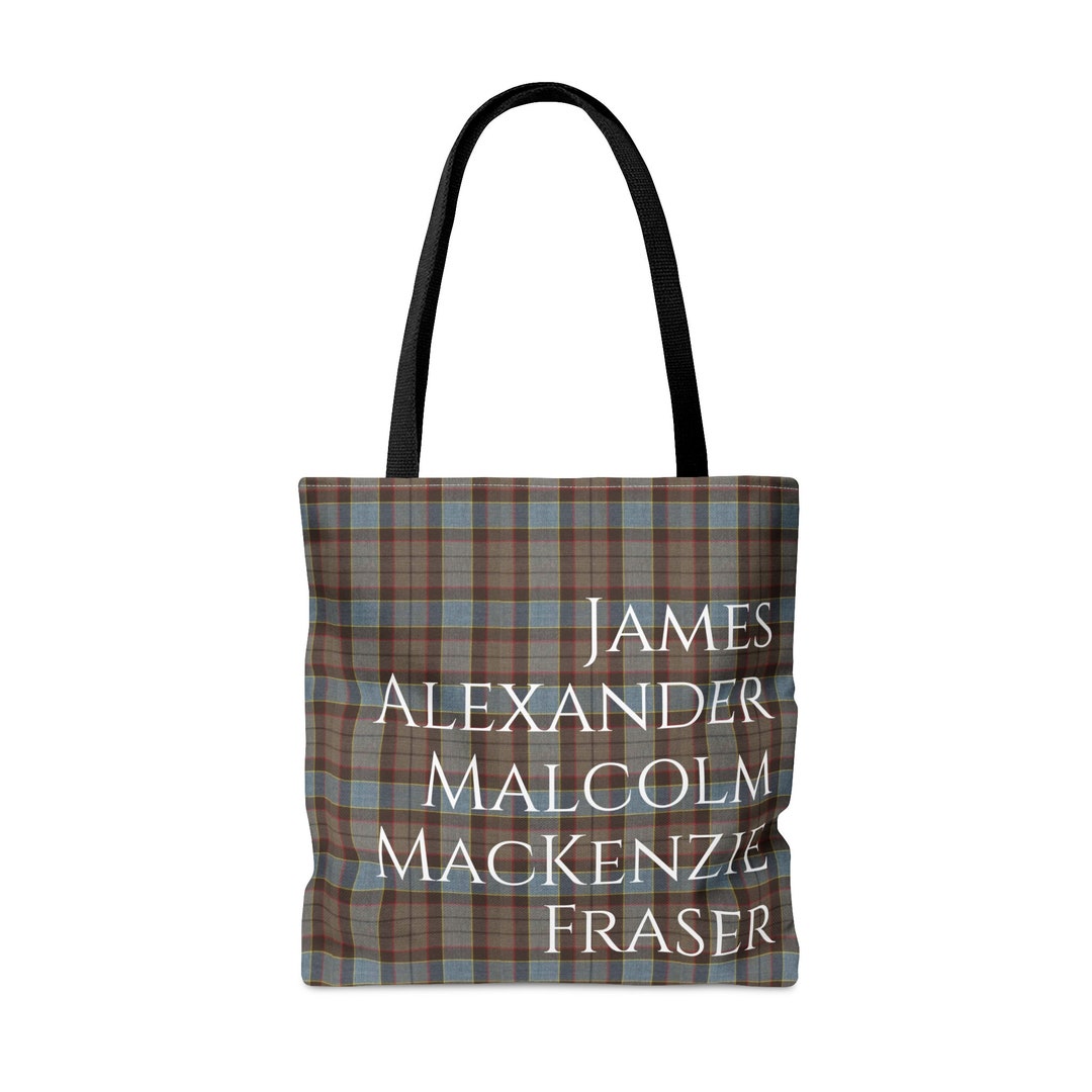 Outlander Inspired Tote Bag James Malcolm Mackenzie Fraser Claire and ...