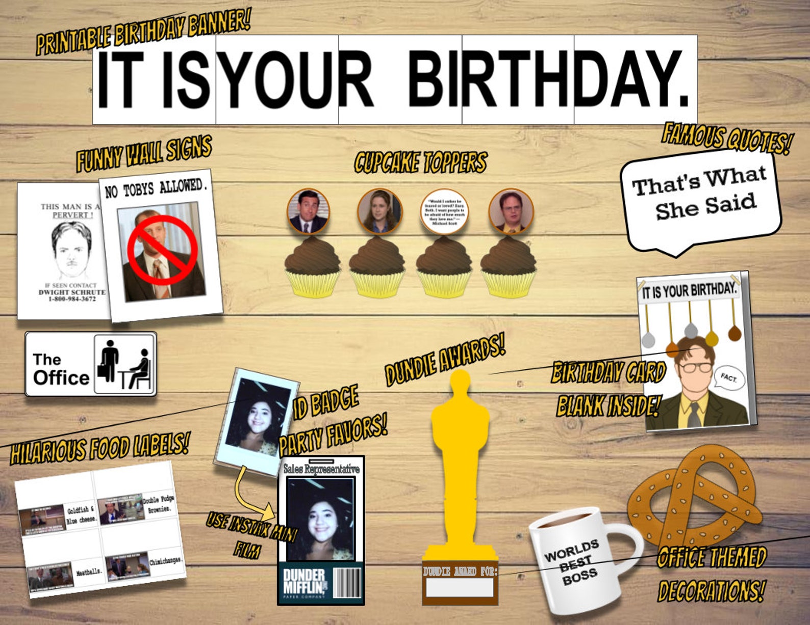 It is Your Birthday Banner - Digital Download - the Office Party ...