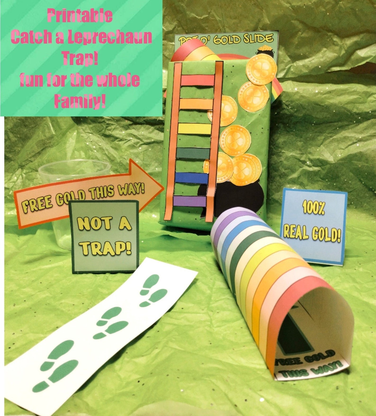 Catch a Leprechaun Printable Kit Leprechaun Trap Kit St. - Etsy
