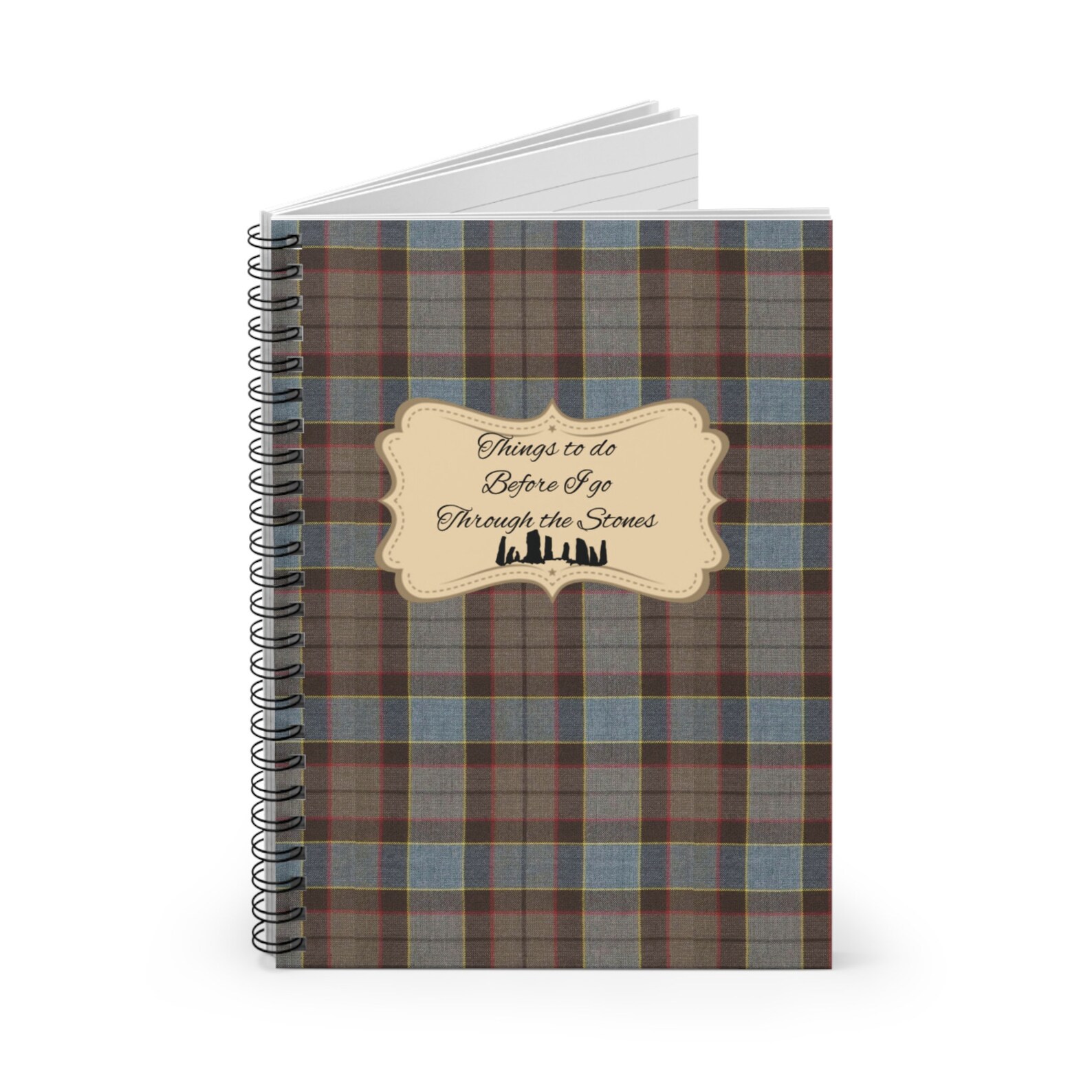 Outlander Inspired Spiral Notebook - Ruled Line - Etsy