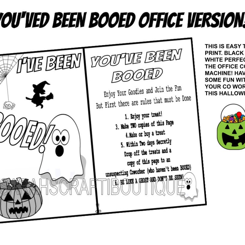 You've Been Booed Office - Etsy