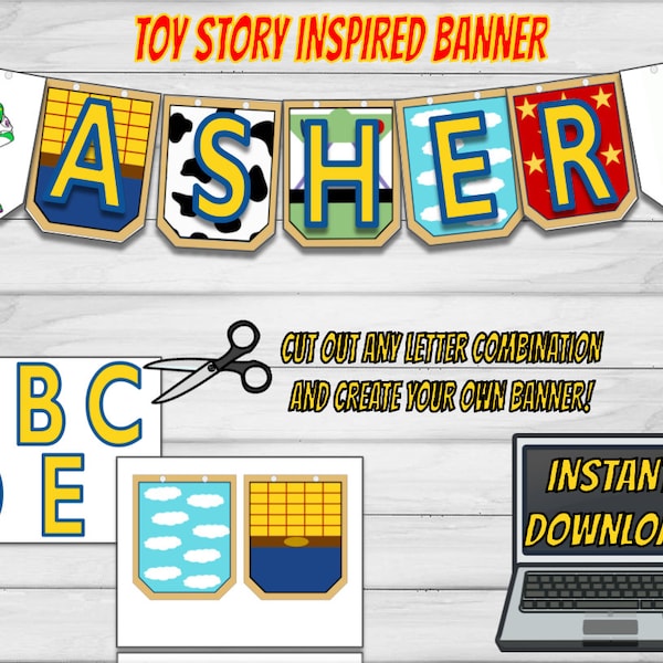 Toy Story Banner - Etsy