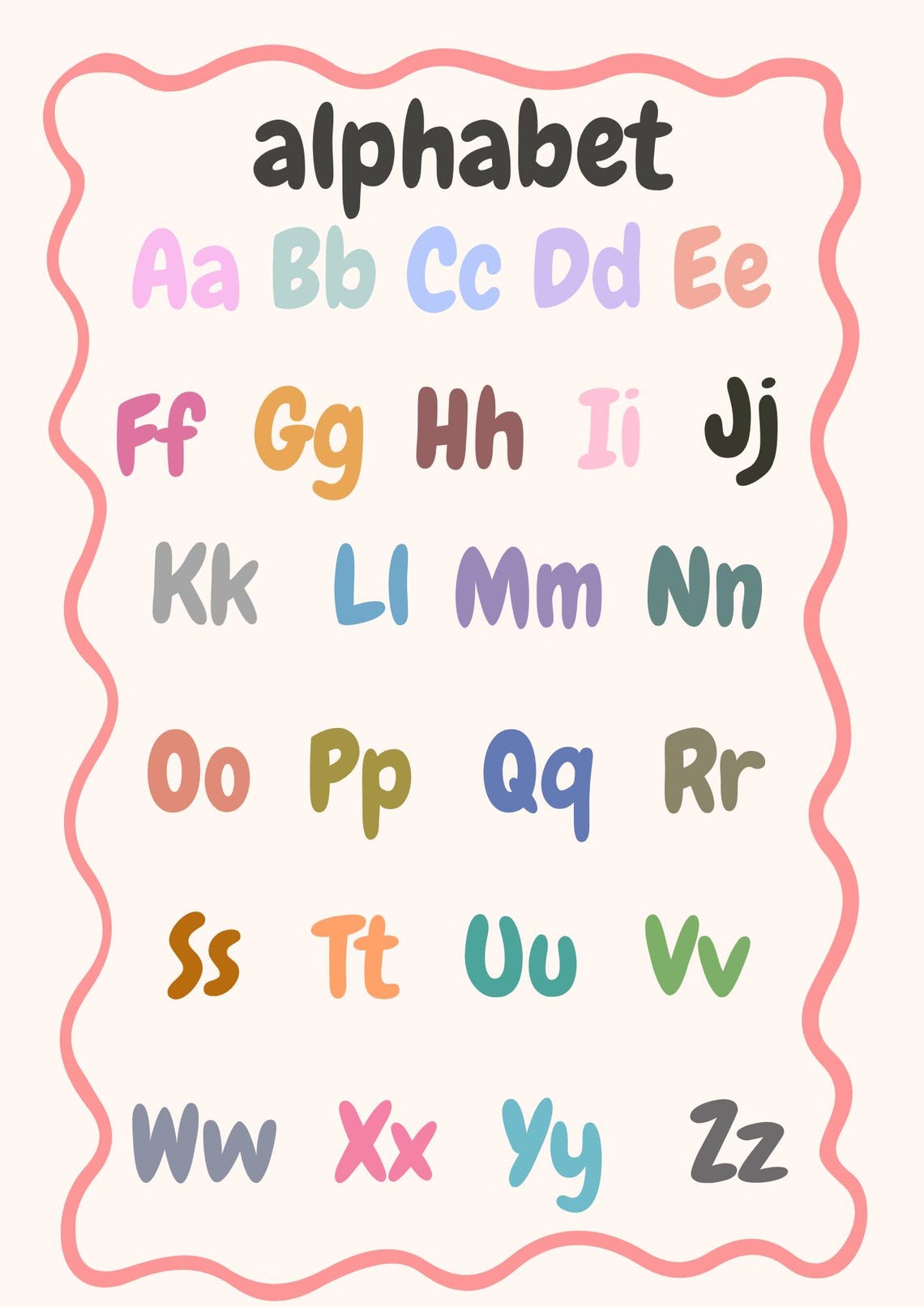 Playful Educational Posters for Toddlers/kids - Etsy