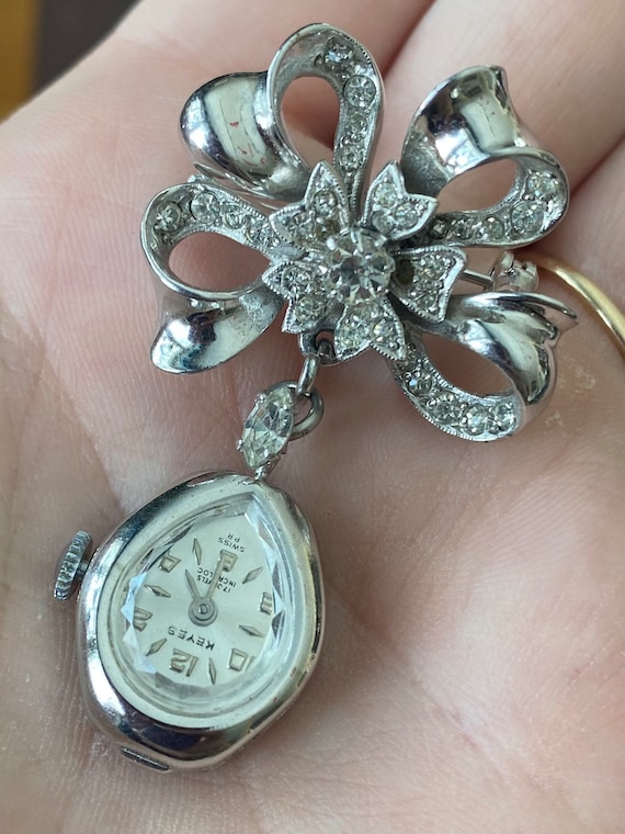 Vintage keyes brooch watch - Gem