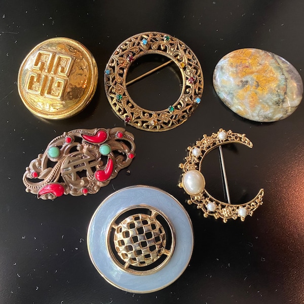 Repurposed Vintage Brooches - Etsy