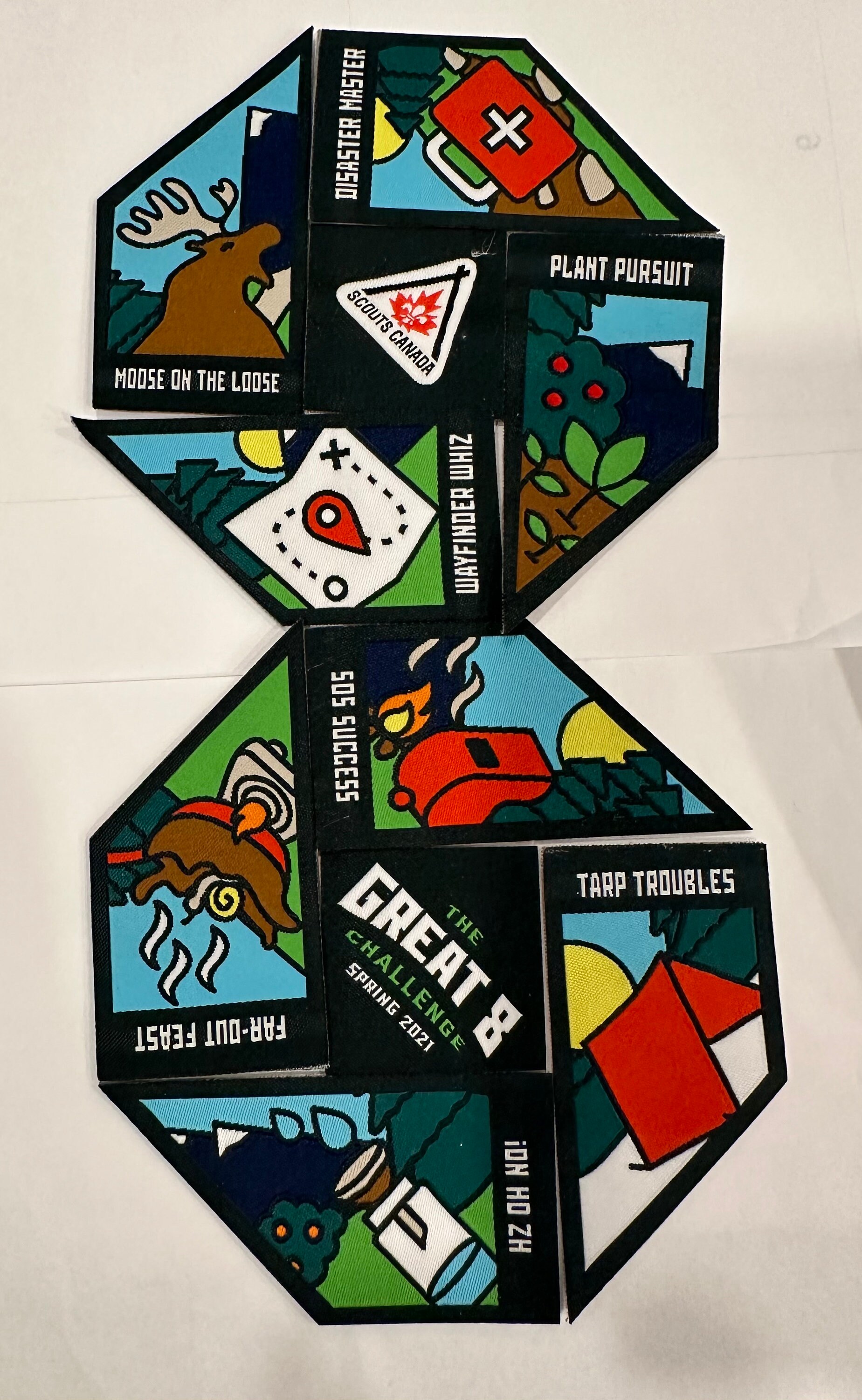 The Great 8 Challenge Badge Set- Vintage Badges- Fundraiser to Support ...
