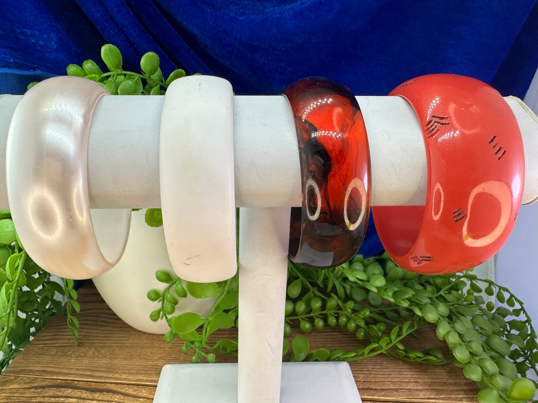 Assorted Vintage Plastic Bracelet Bangles. Each Sold Separately. - Etsy