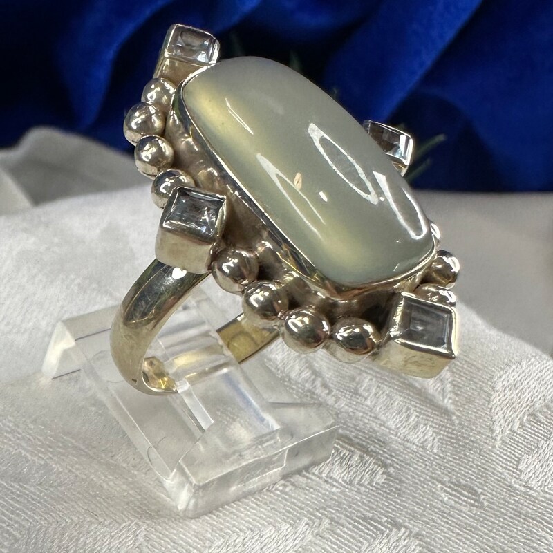 Nepal Moonstone Ring - Etsy UK