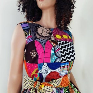 PATCHWORK African Printed Fabric Sleeveless Maxi/full Length - Etsy