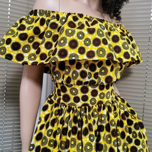 SOFIA African Print Off-shoulder Top 100% Wax Cotton Handmade UK - Etsy