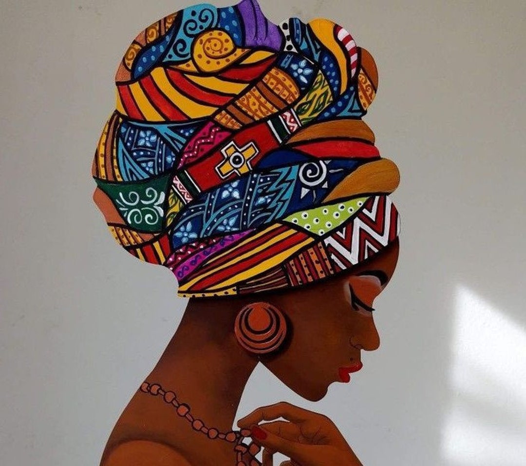 African Print Headwrap / Headscarf / Headband / Turban - 100% Wax ...