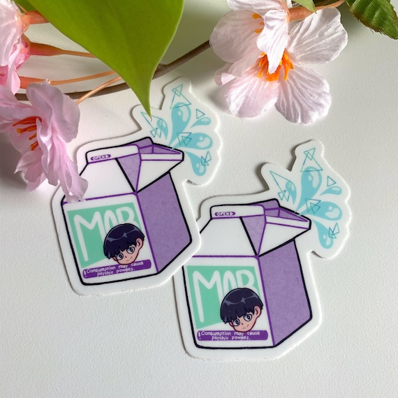 Anime Psychic Milk Carton Sticker - Etsy