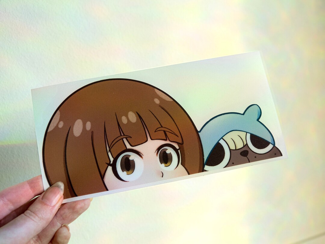 Mako and Guts Anime Car Peeker Sticker KLK - Etsy