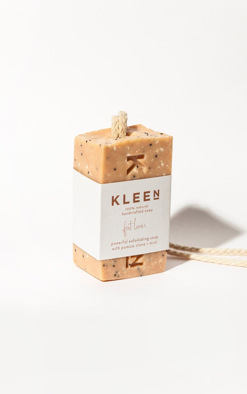 Exfoliating Pumice Soap on a Rope with Eucalyptus and | Etsy