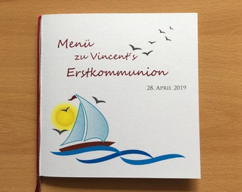 Confirmation Menu Cards - Etsy