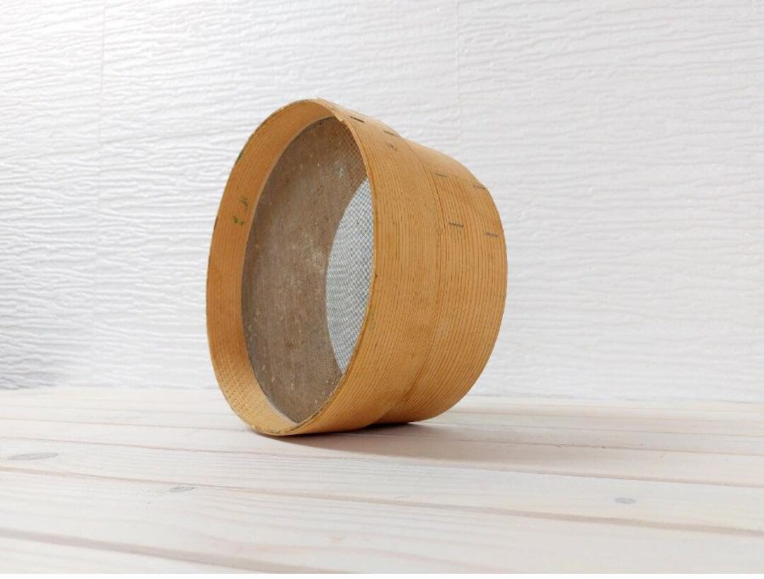 Vintage Wood Sieve Sifter, Flour Sifter, Old Wooden Colander, Retro ...