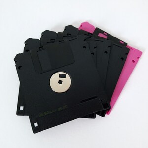 Vintage Floppy Discs 3.5" Mixed Colors Craft Grade NON FUNCTIONING ...