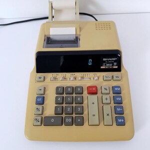 Vintage Electronic Calculator Sharp EL 2607R, Printing Desktop ...