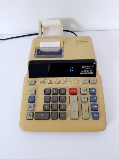 Vintage Electronic Calculator Sharp EL 2607R, Printing Desktop ...