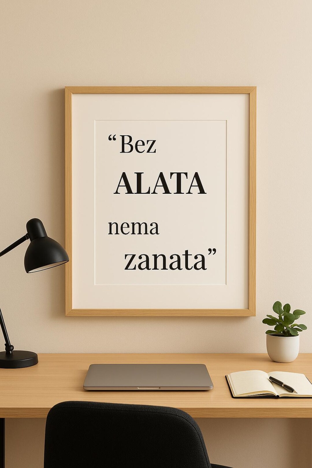 Balkan Wall Printable Poster, Bez Alata Nema Zanata, Printable Art ...