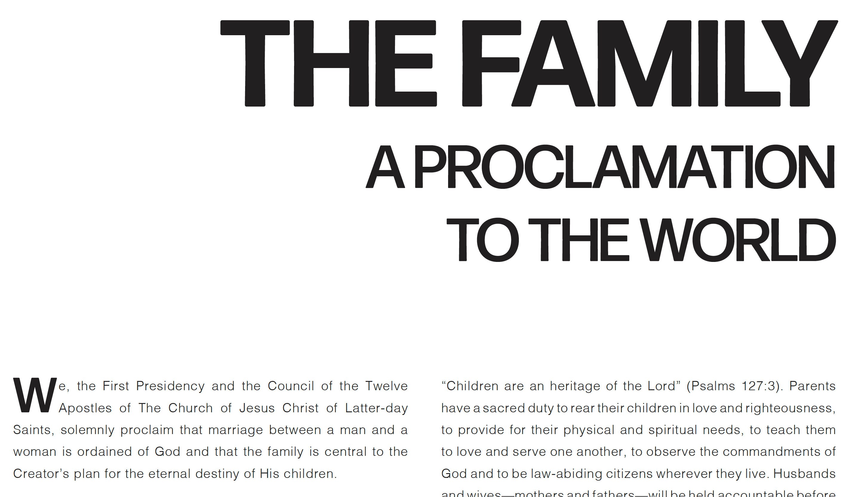 Family Proclamation - LDS Art - LDS Quote - LDS Print - Inspirational ...