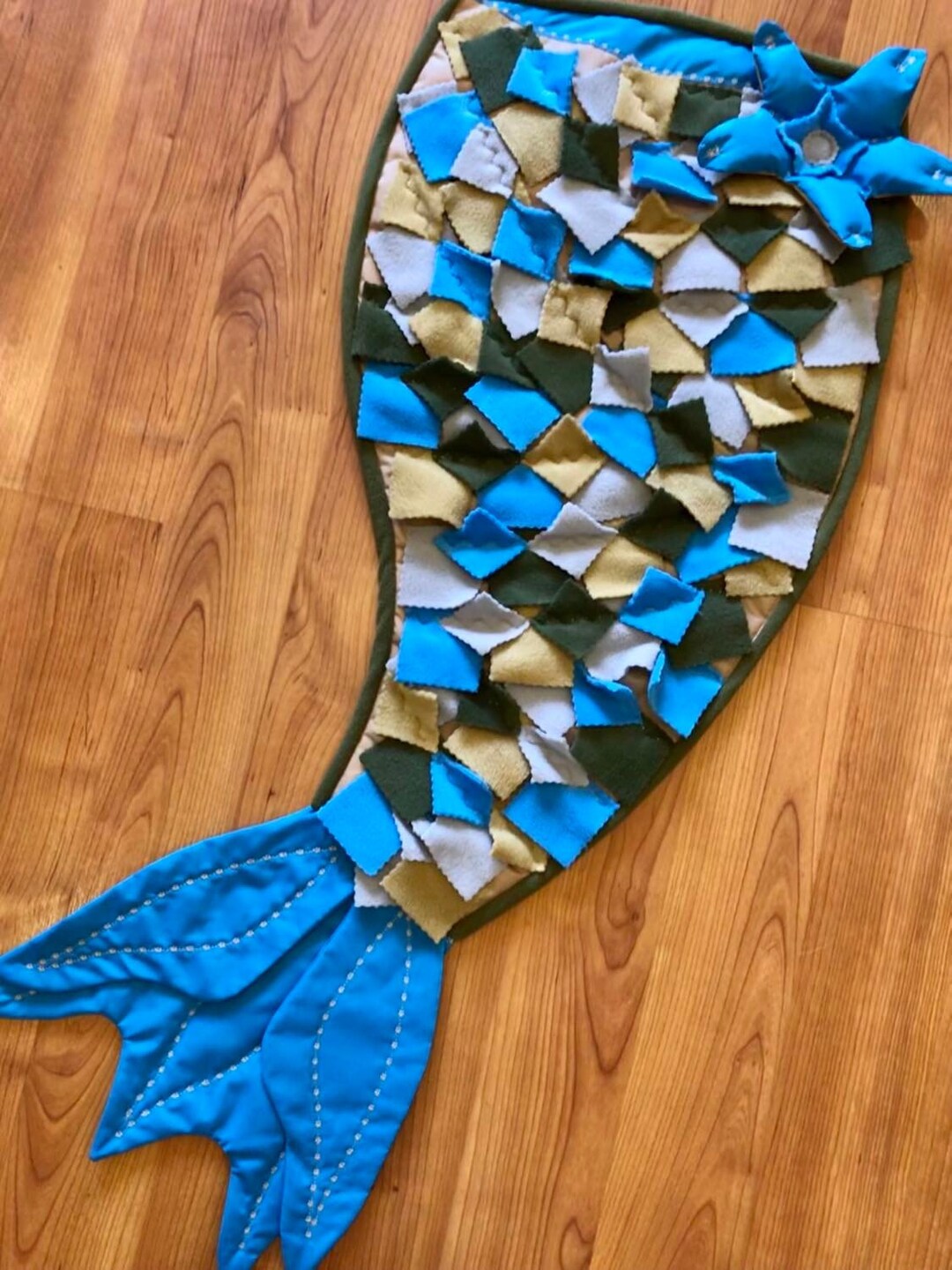 Mermaid Tail Snuff Pad 35/15 Inch 90Х38 см - Etsy