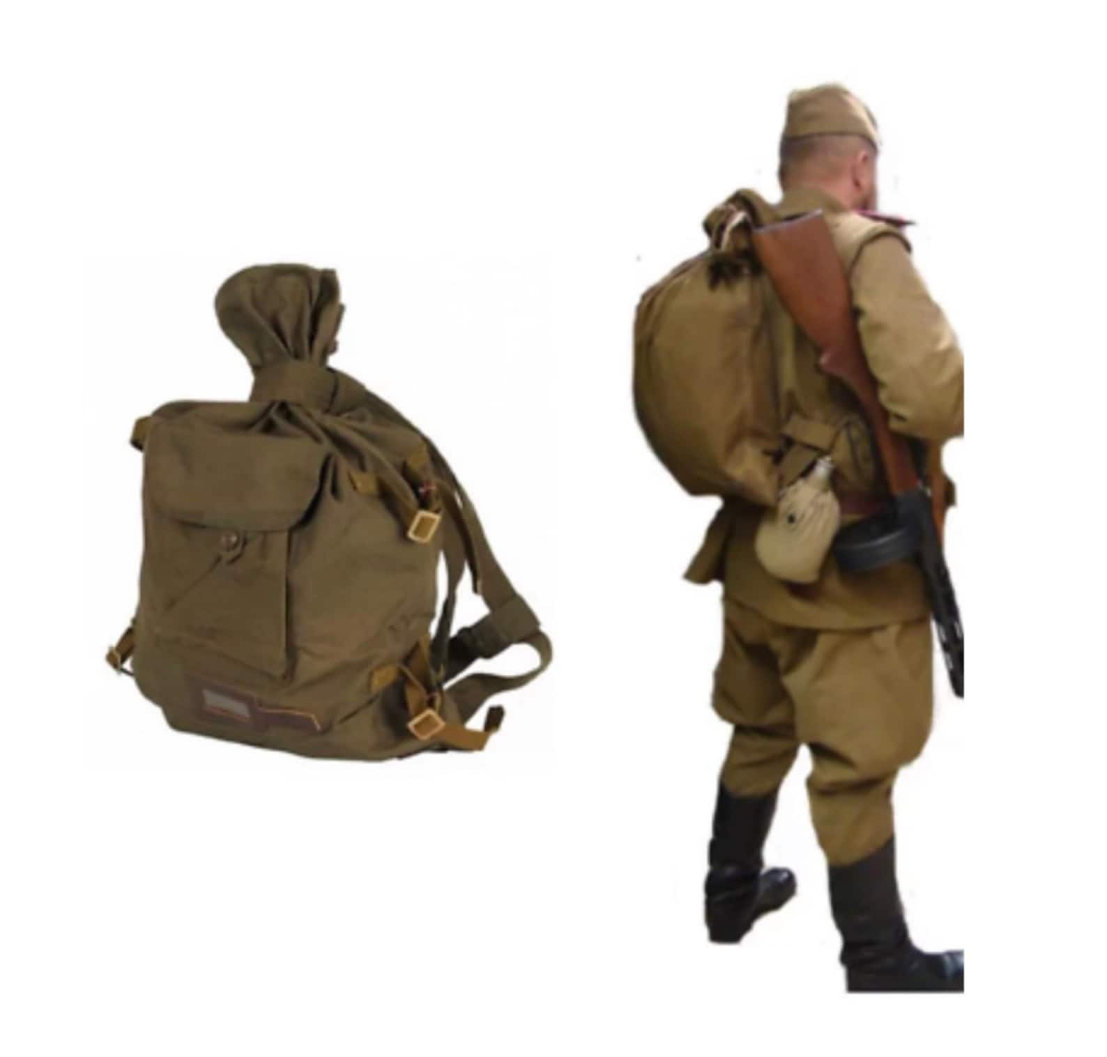 Russian Army Backpack Sidor VESHMESHOK Sack Olive OD 35L USSR | Etsy