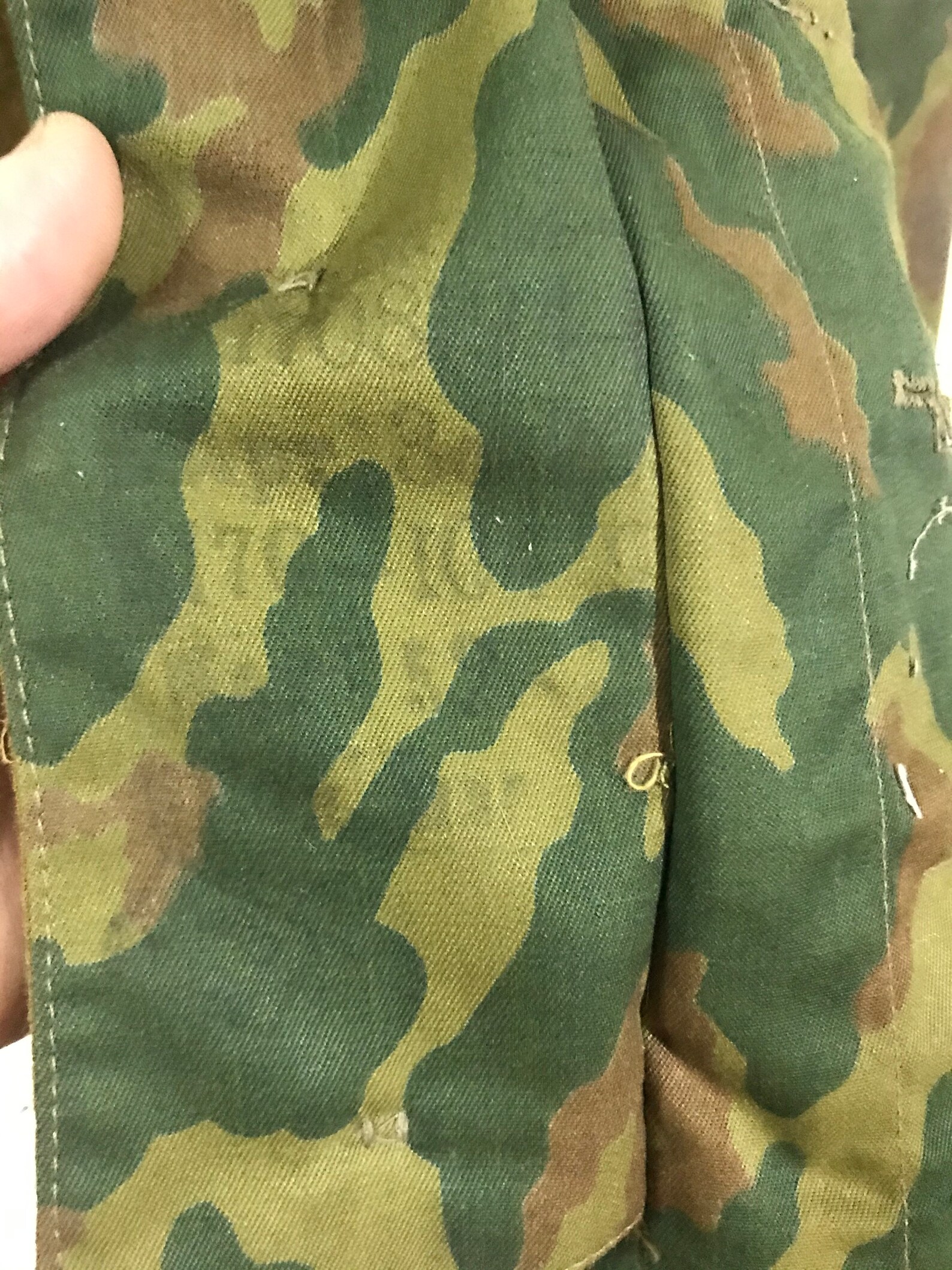Vintage Soviet Russian Demi JACKET TTsKO Butan camo pattern | Etsy