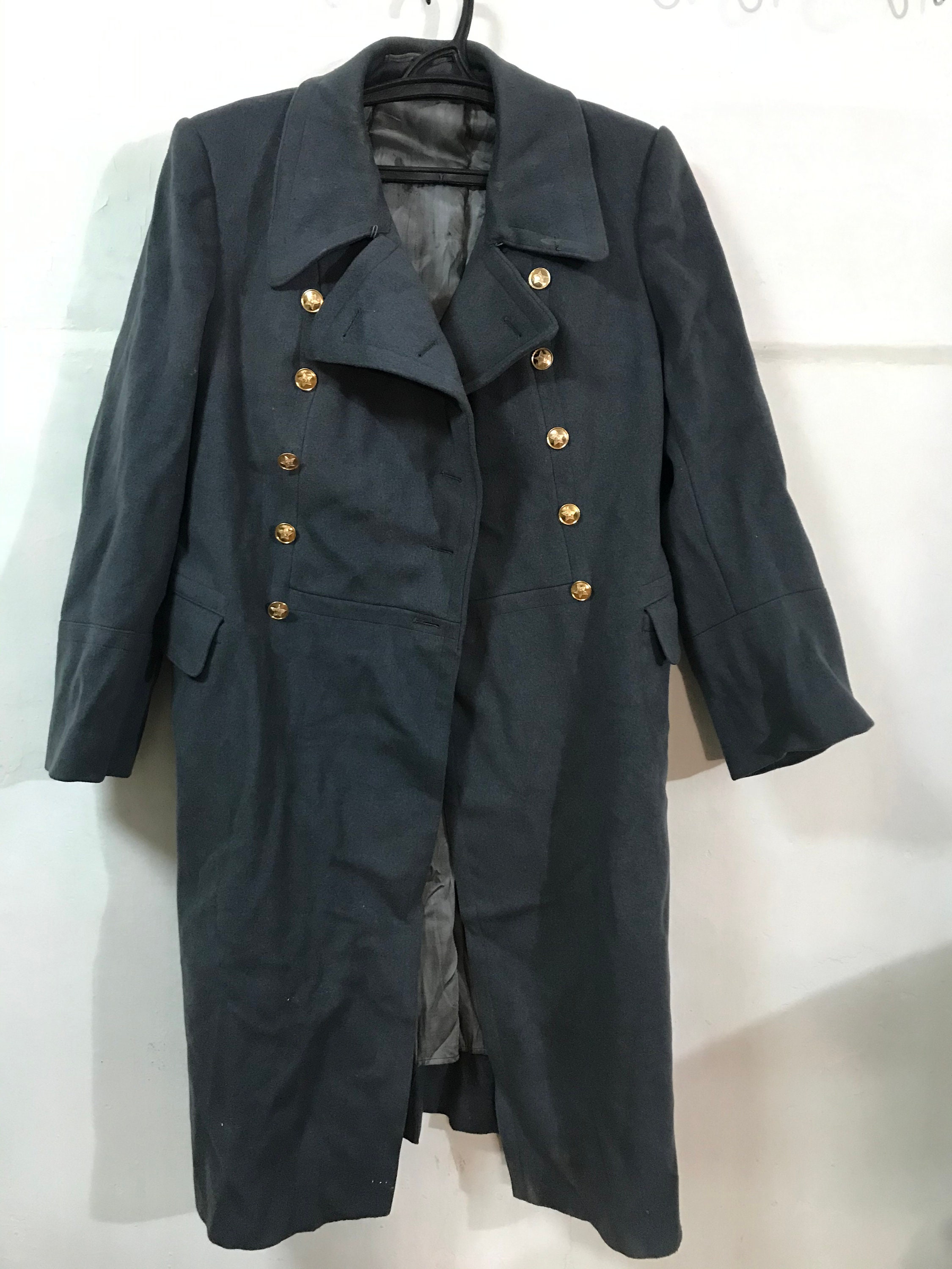 Russian Army Winter parade officer wool COAT SHINEL USSR | Etsy