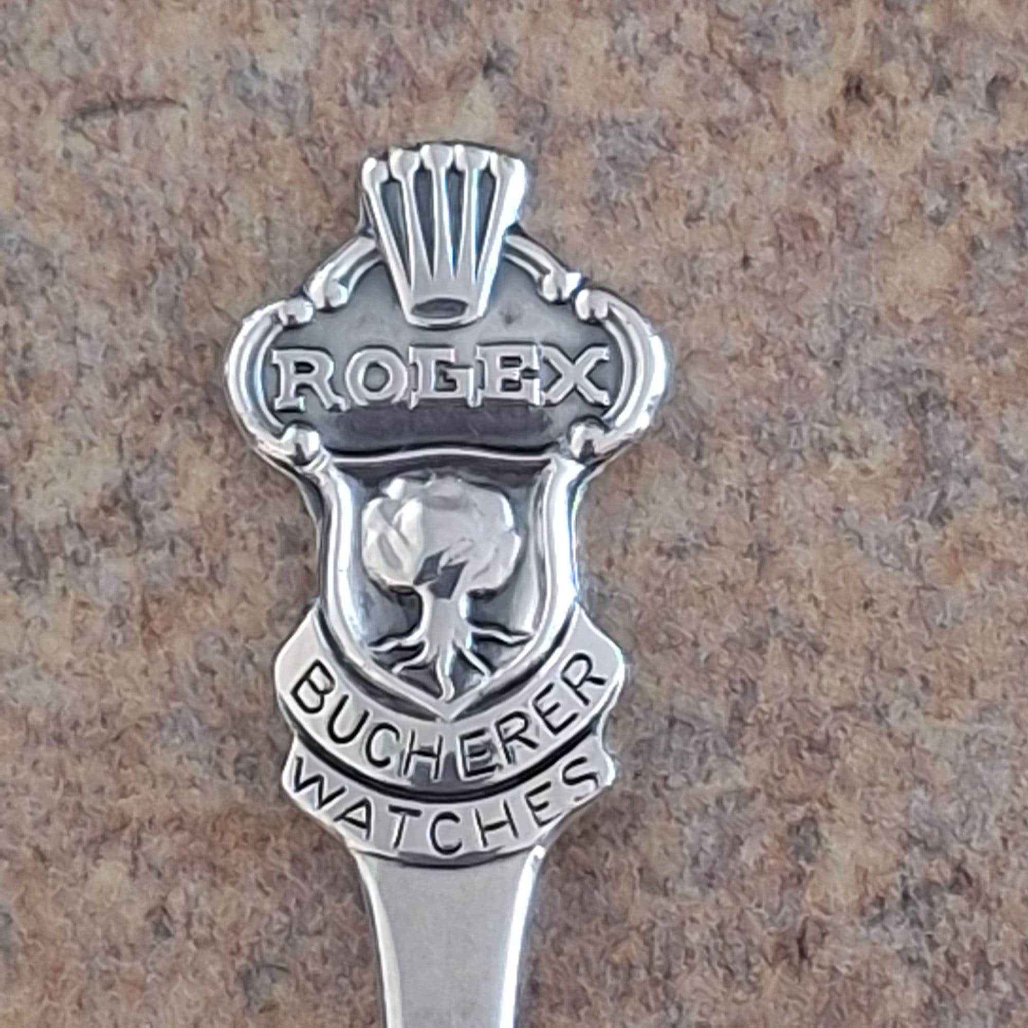 Rolex Bucherer Lucerne Collector Spoon Silver Plated Lion Design ...