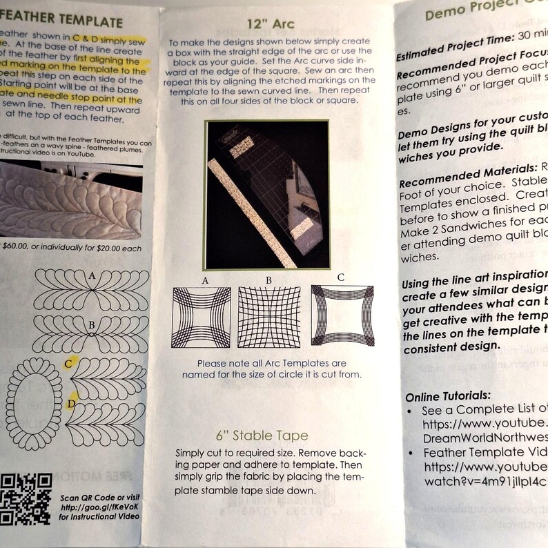 Westalee Sew Steady Ruler Work Starter Set of 2 Templates for Free ...