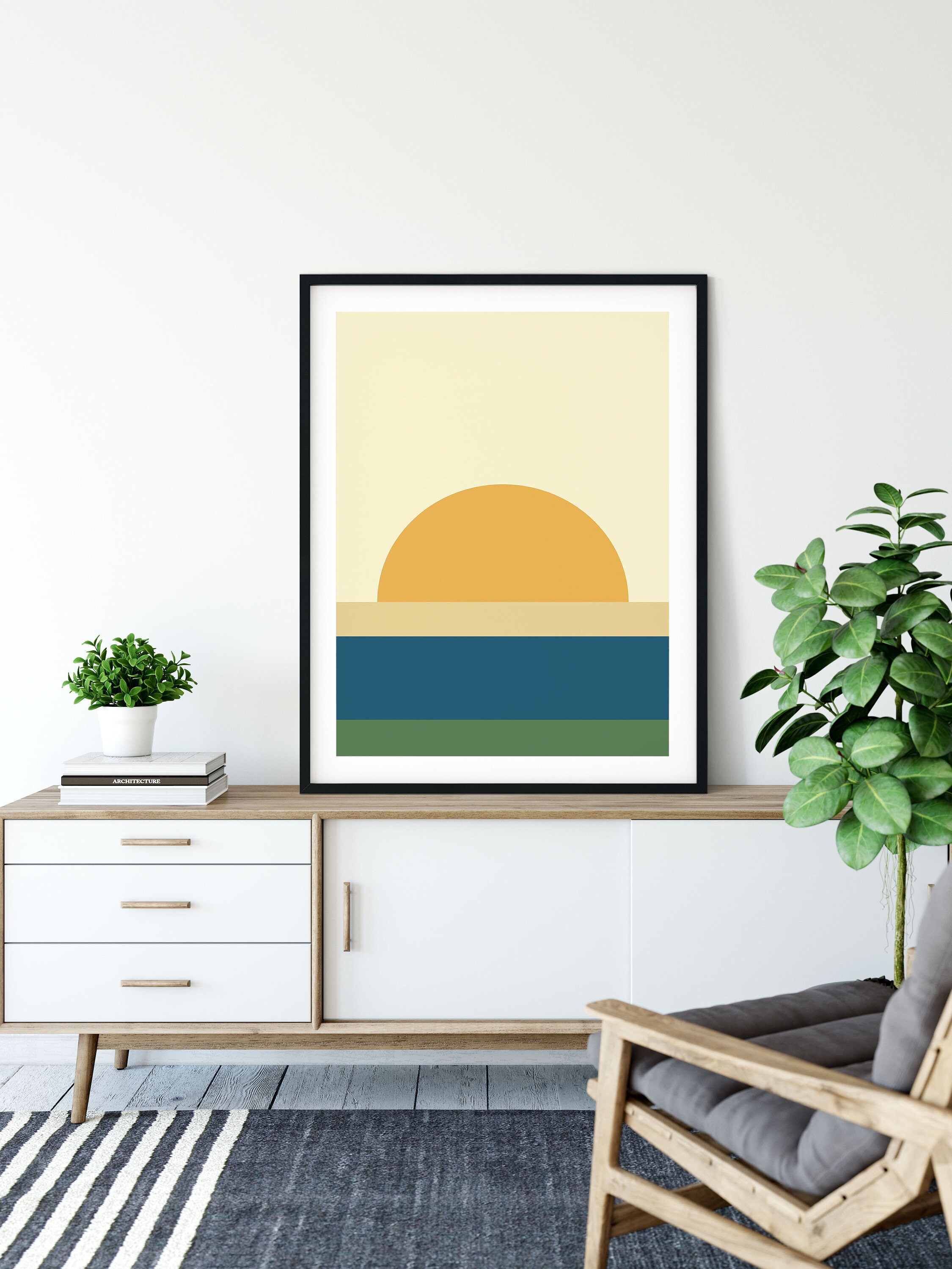 Abstract Beach Print PRINTABLE Wall Art Color Block Wall - Etsy
