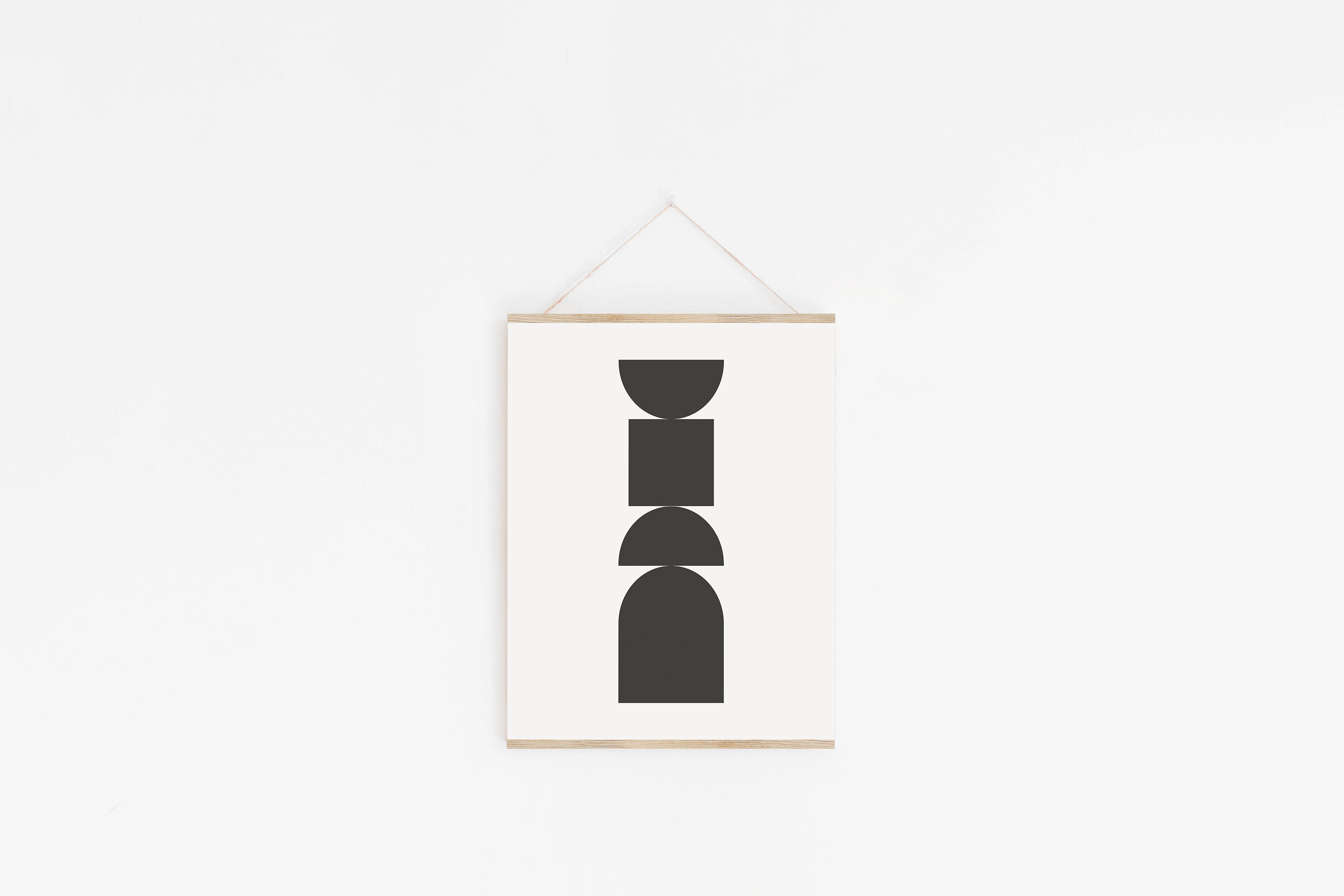 MCM Downloadable Art Set of 4 PRINTABLE Wall Art B&W Gallery - Etsy