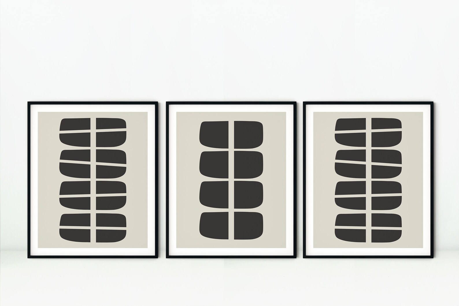 MCM Wall Art Set of 3 Prints Mid-century Modern Art Gallery - Etsy