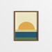 Abstract Beach Print, PRINTABLE Wall Art, Color Block Wall Art, Blue ...