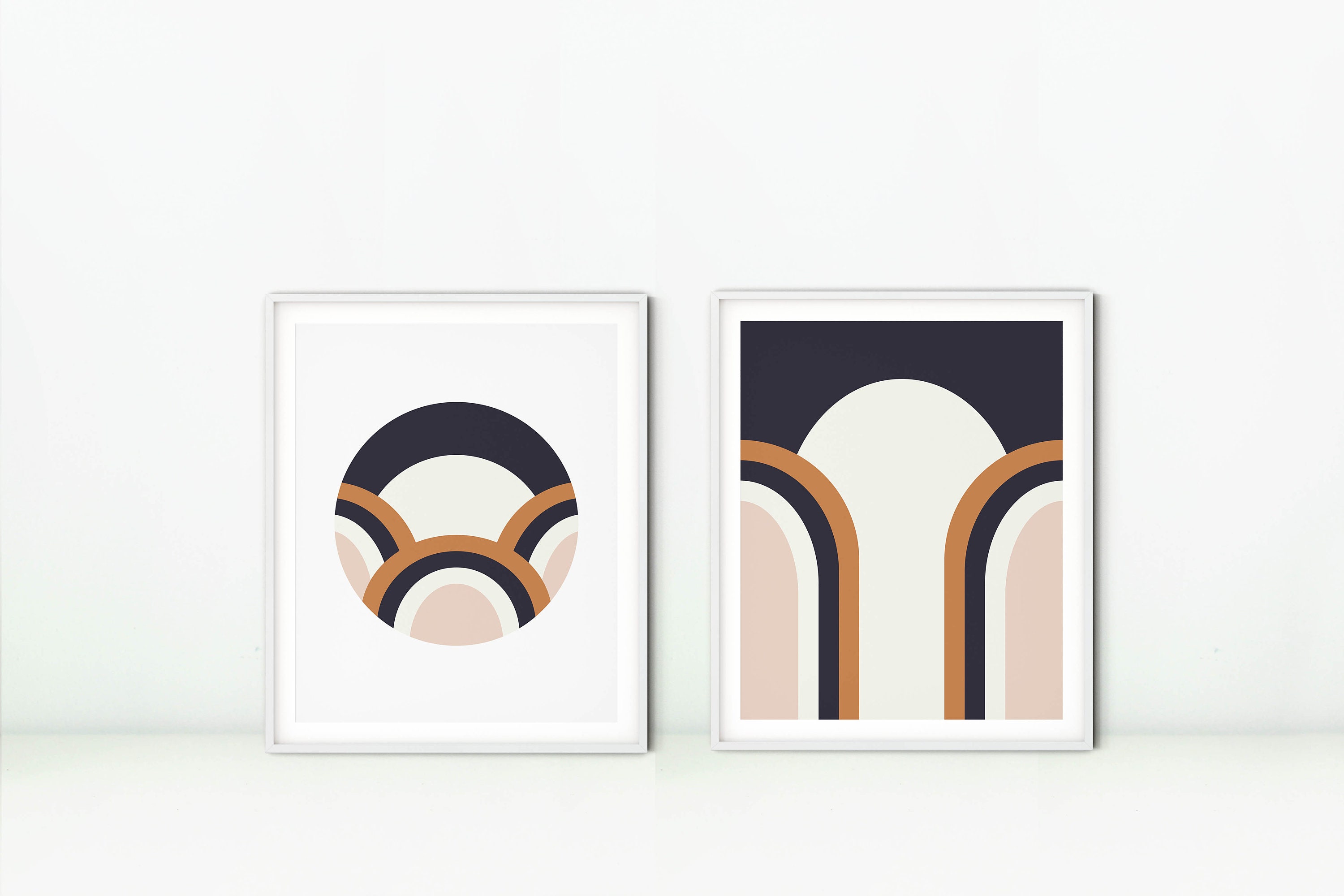70s Art Print Set of 2 Retro DOWNLOADABLE Wall Art Set - Etsy