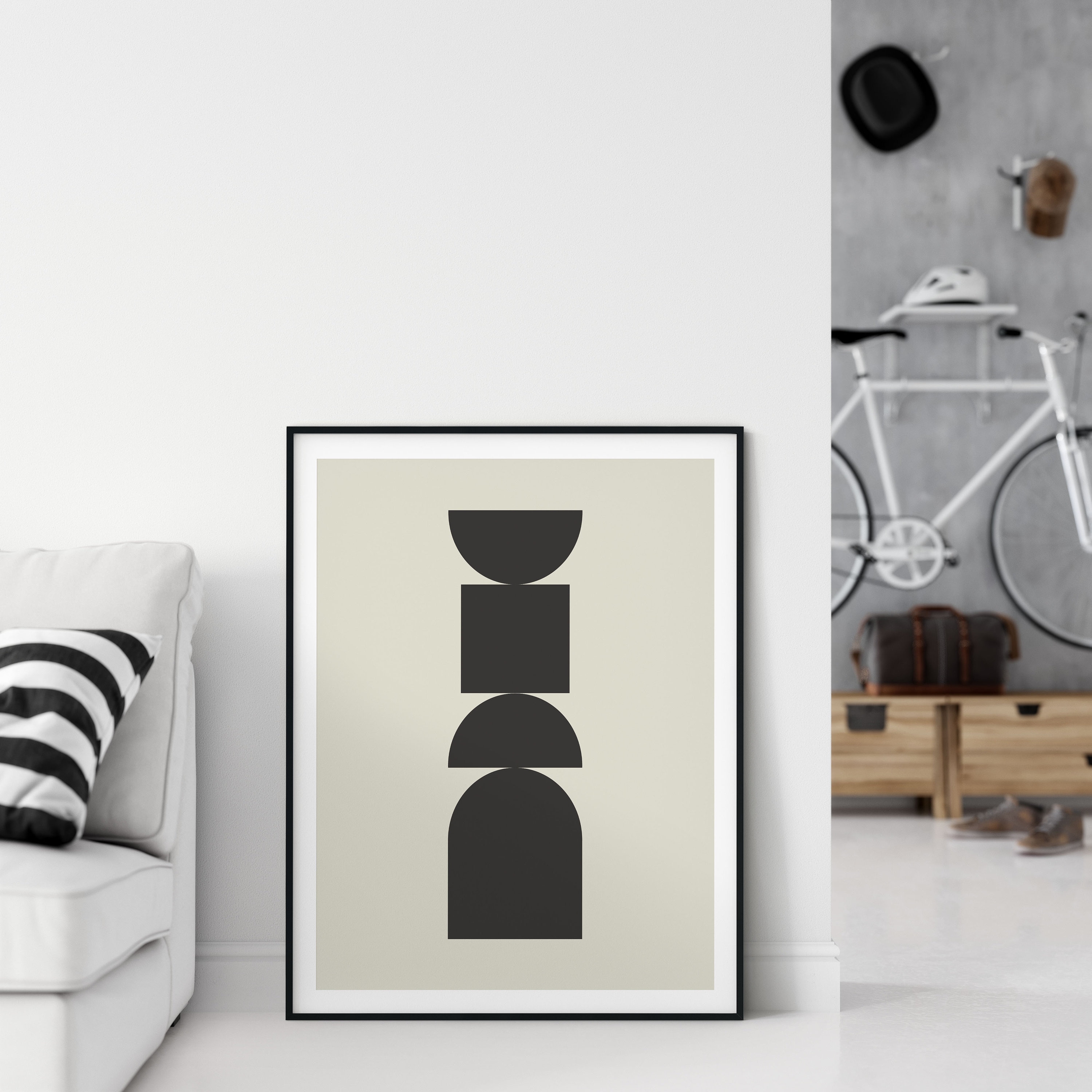Printable Geometric Shape Wall Art, Minimalist Downloadable Poster ...