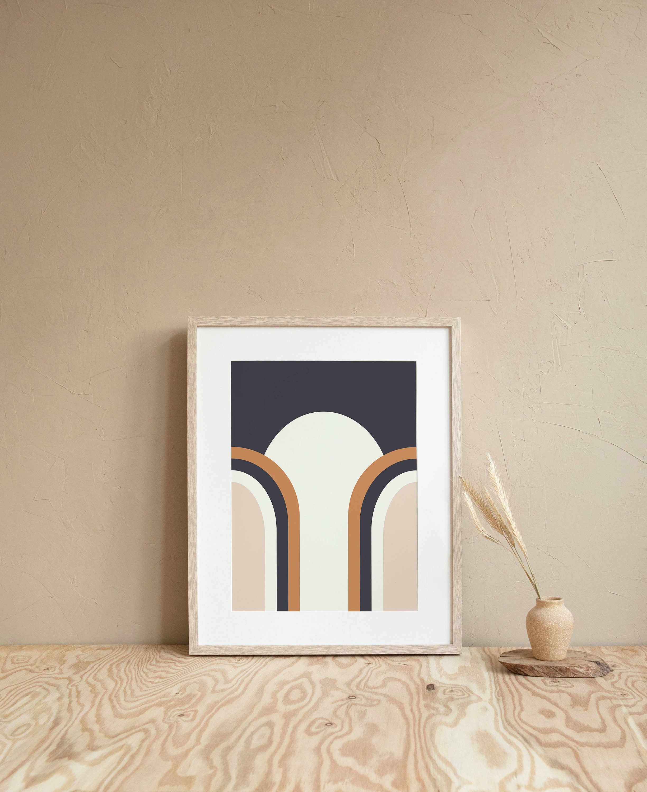 70s PRINTABLE Wall Art, Retro Art Print, Pink & Navy Digital Print ...