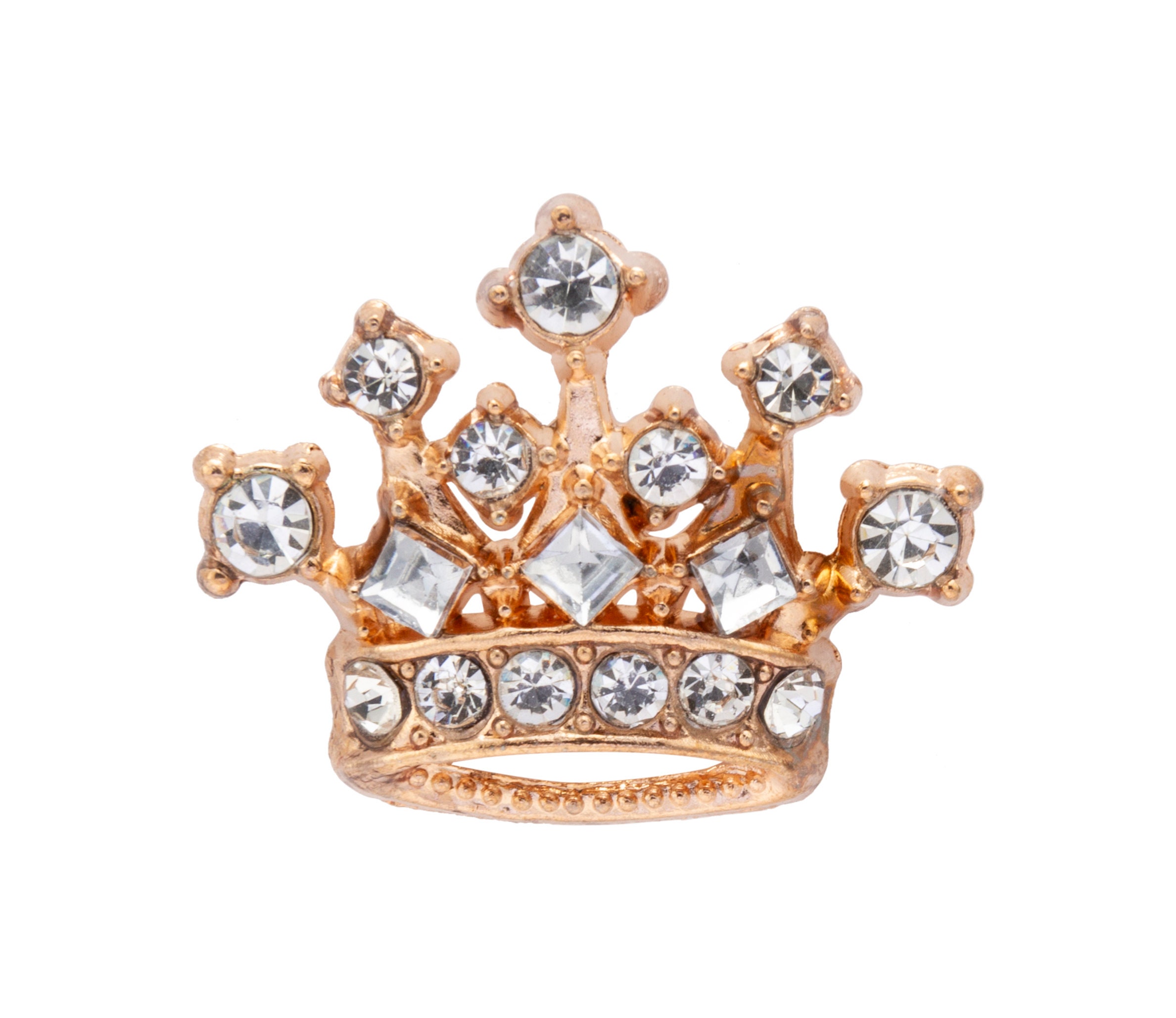 Men's Golden Royal Crown Crystal Lapel Pin Badge Coat Suit Jacket ...