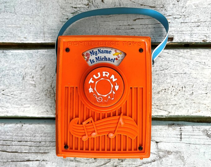 Vintage 1974 Fisher Price Music Box Radio "my Name is Michael" #764 - Etsy
