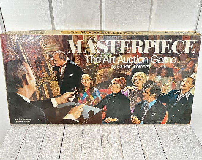 Vintage 1970 Parker Brothers Board Game 'masterpiece, the Art Auction ...