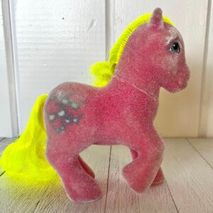 Vintage 1980's My Little Pony 'so Soft Ponies' Hasbro "shady" Fuzzy ...